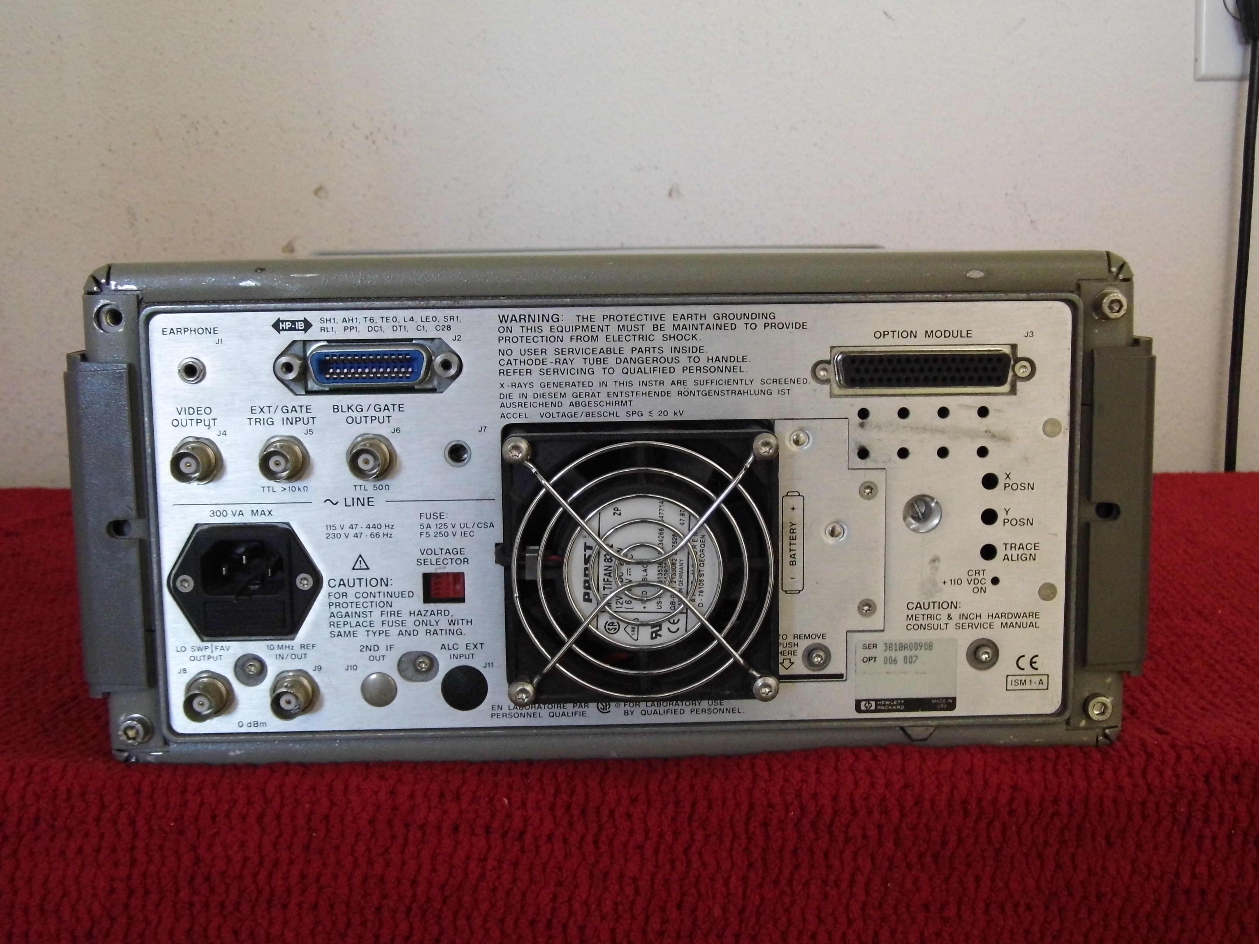Used Agilent HP 8565E for sale by US Power And Test Equipment Company ...