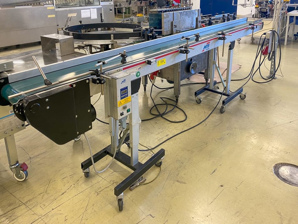 Used Motorized band conveyor MTF TECHNIK GL HM 010 for sale by Maynards ...